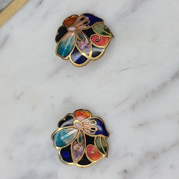 David Kuo | Jewelry | David Kuo Vtg Handmade Champlev Butterfly ...